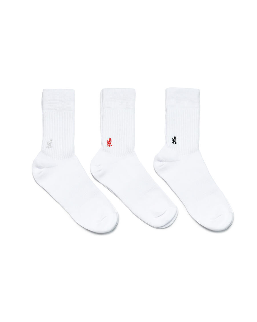 Gramicci BASIC CREW SOCKS (3 sets) | SX-M04-WHI | AFEW STORE
